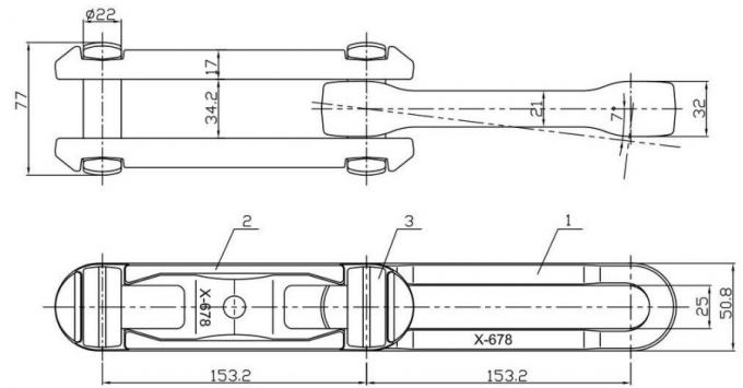 X348 X458 X678 Overhead Conveyor Chain Trolley Powder Coating Line